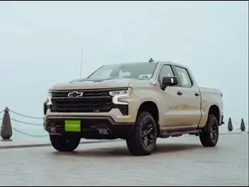 Chevrolet Silverado Z71 Beige Pickup For Rent in Qatar