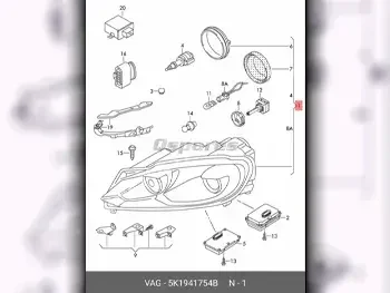 - Volkswagen Golf - Lightning & Fuses Genuine Part With Delivery For ...