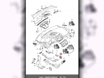 - Volkswagen Golf - Body Parts & Mirrors Genuine Part With Delivery For ...