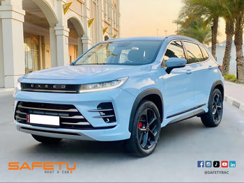 Exeed LX Light Sky Blue SUV 2x4 For Rent in Qatar
