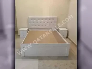 Wood Qatar 2022 - White With Delivery With Installation With HeadBoard ...