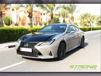 Lexus RC 350 Grey Sport / Coupe For Rent in Qatar