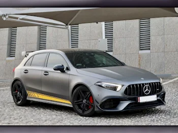 Mercedes-Benz A-Class 45 S AMG Gray Matte 2020 For Sale in Qatar