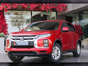 Mitsubishi ASX Red SUV 4x4 For Rent in Qatar