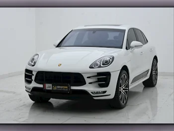Porsche Macan Turbo White 2015 For Sale in QAR