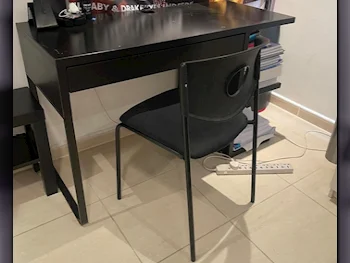 - Desk - IKEA - Black Qatar 1 Desk Shelves For Sale in Qatar