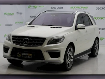 Mercedes-Benz ML 63 AMG White 2013 For Sale in Qatar